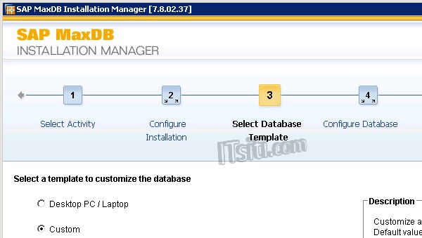 MaxDB 7.8 Installation Steps
